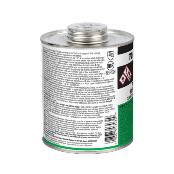 High Strength PVC Solvent Cement for Irrigation Joints